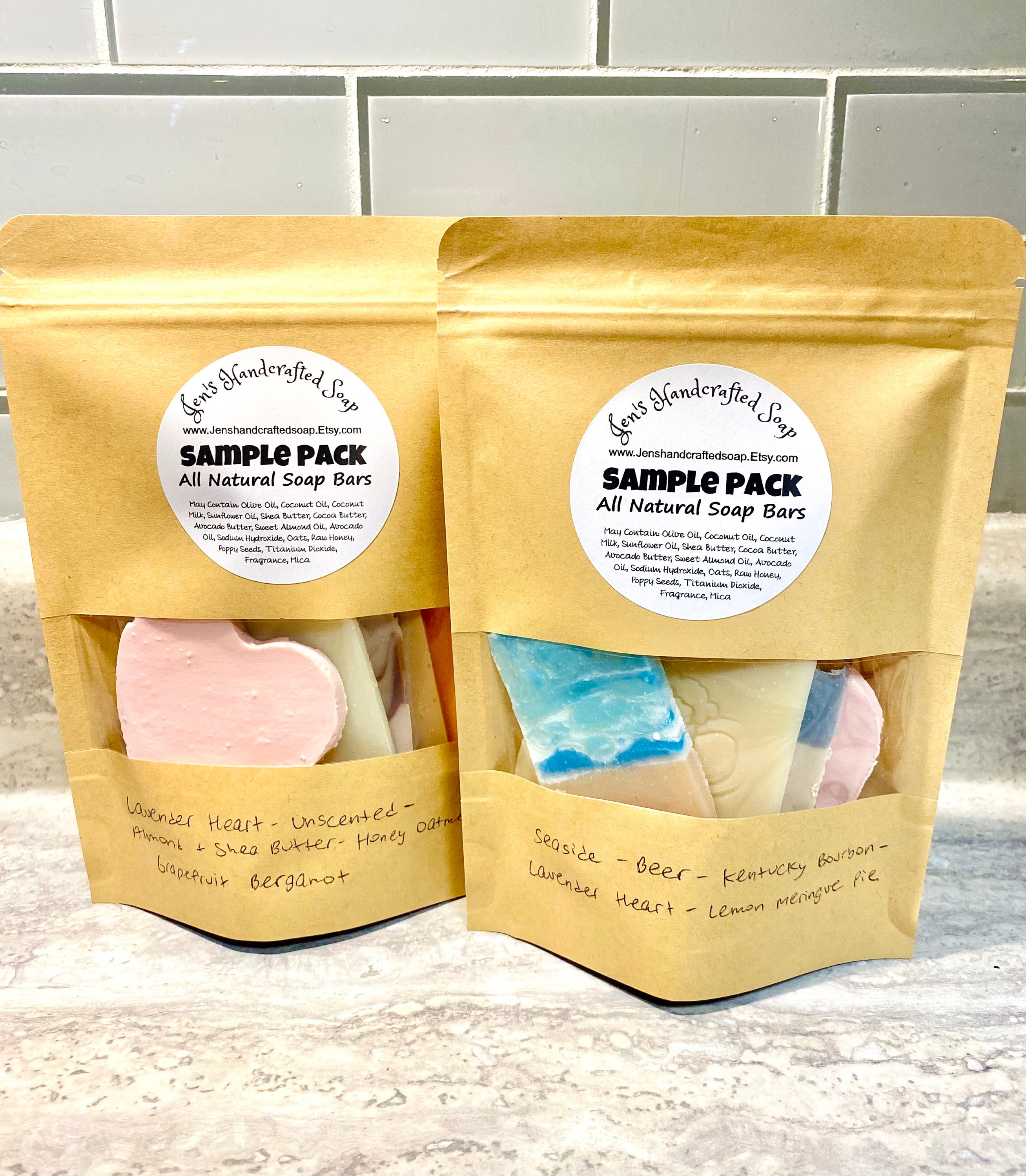 Variety Sample Soap Pack, Mystery Gift Set, 5 Sample Pack, Handmade ...