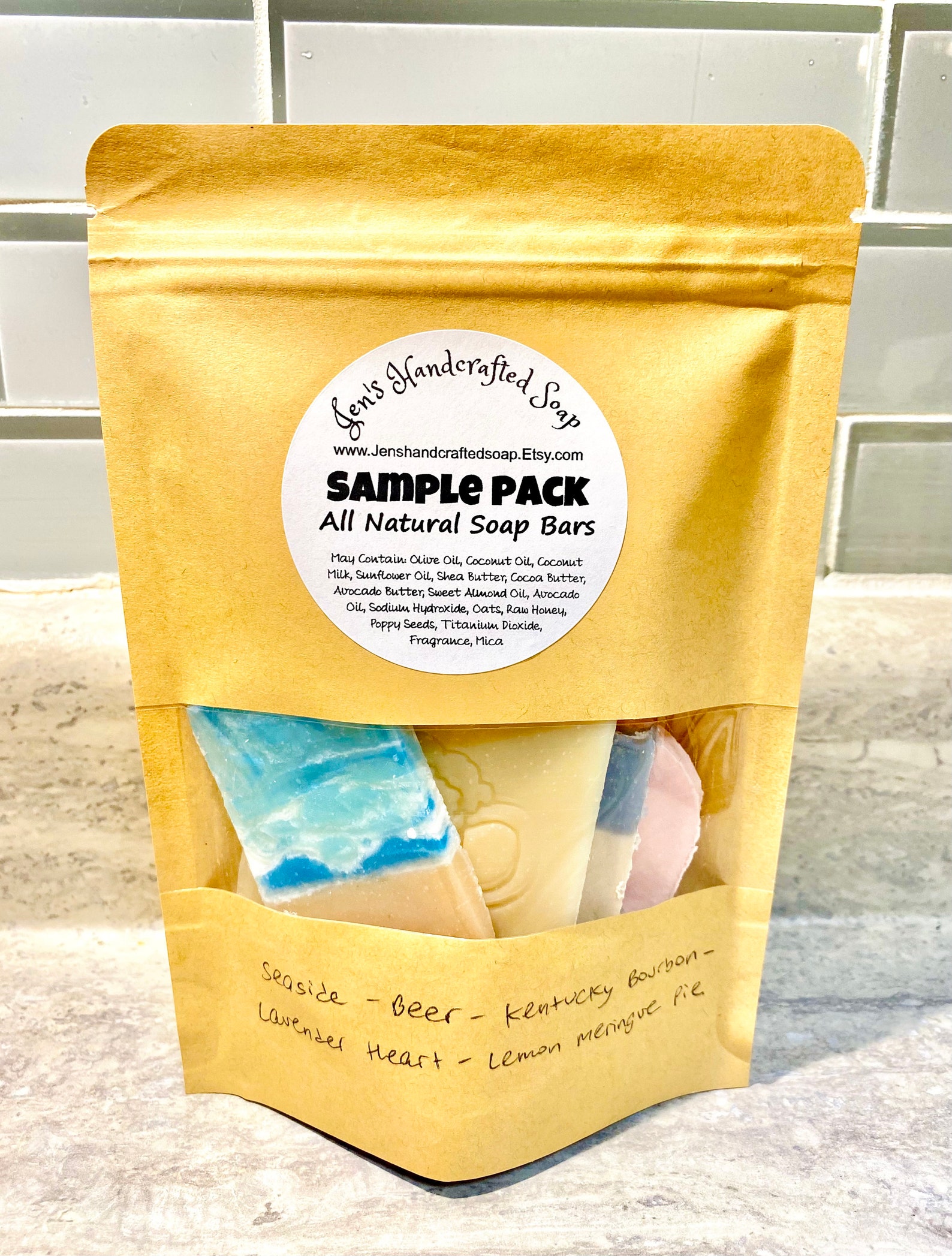 Variety Sample Soap Pack, Mystery Gift Set, 5 Sample Pack, Handmade ...