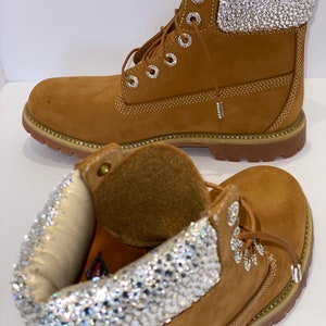Crystal Timberland Boots - Etsy