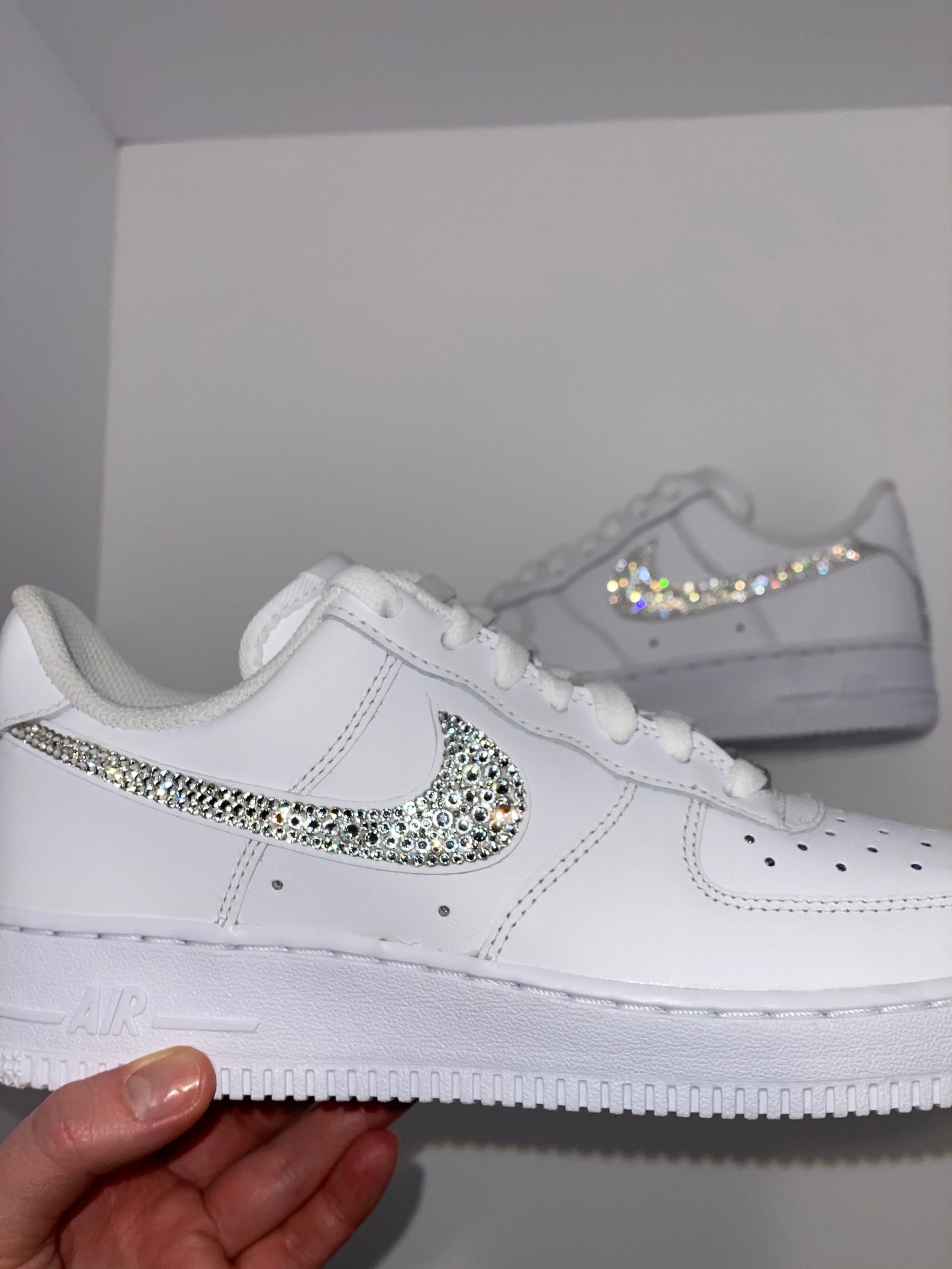 Crystallized Nike Air Force 1’s - Etsy