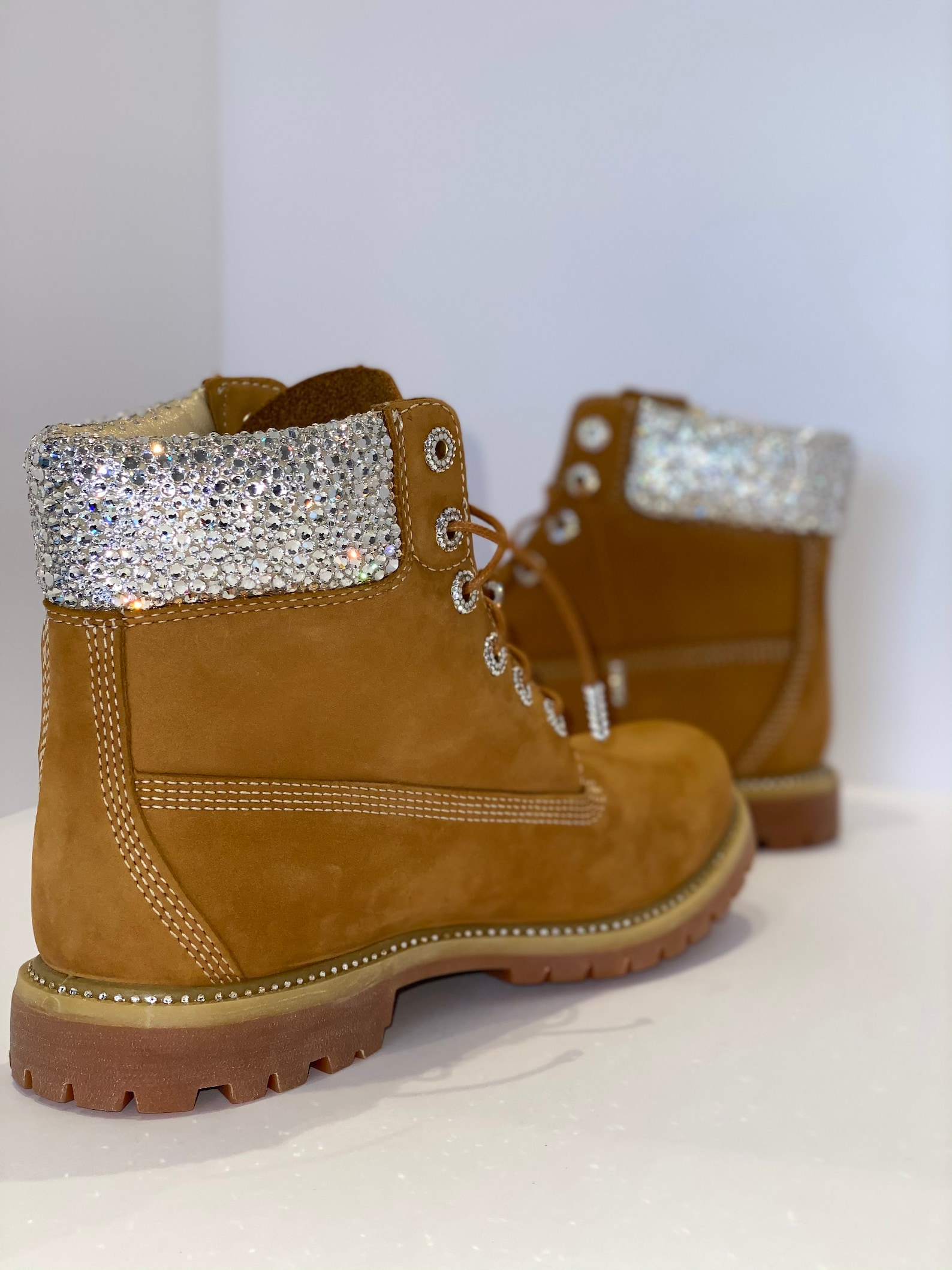 Crystal Timberland Boots - Etsy