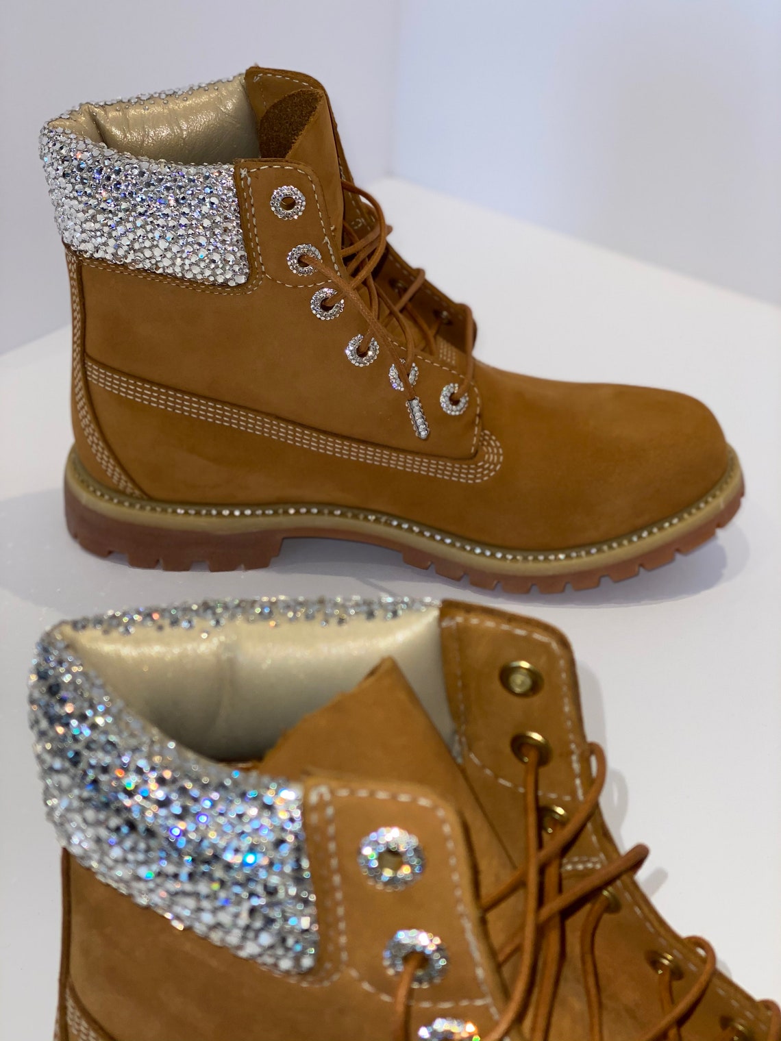 Crystal Timberland Boots - Etsy
