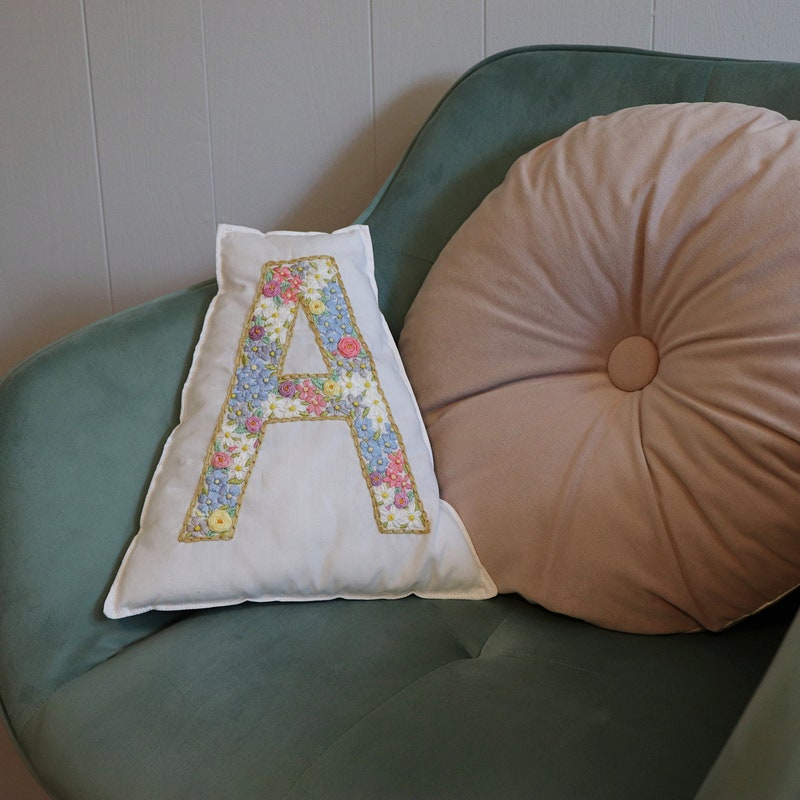 Initials Pillow - Etsy