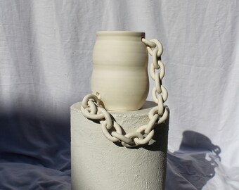Decorative Ceramic Vase Handmade Chain Vase Wheel Thrown - Etsy
