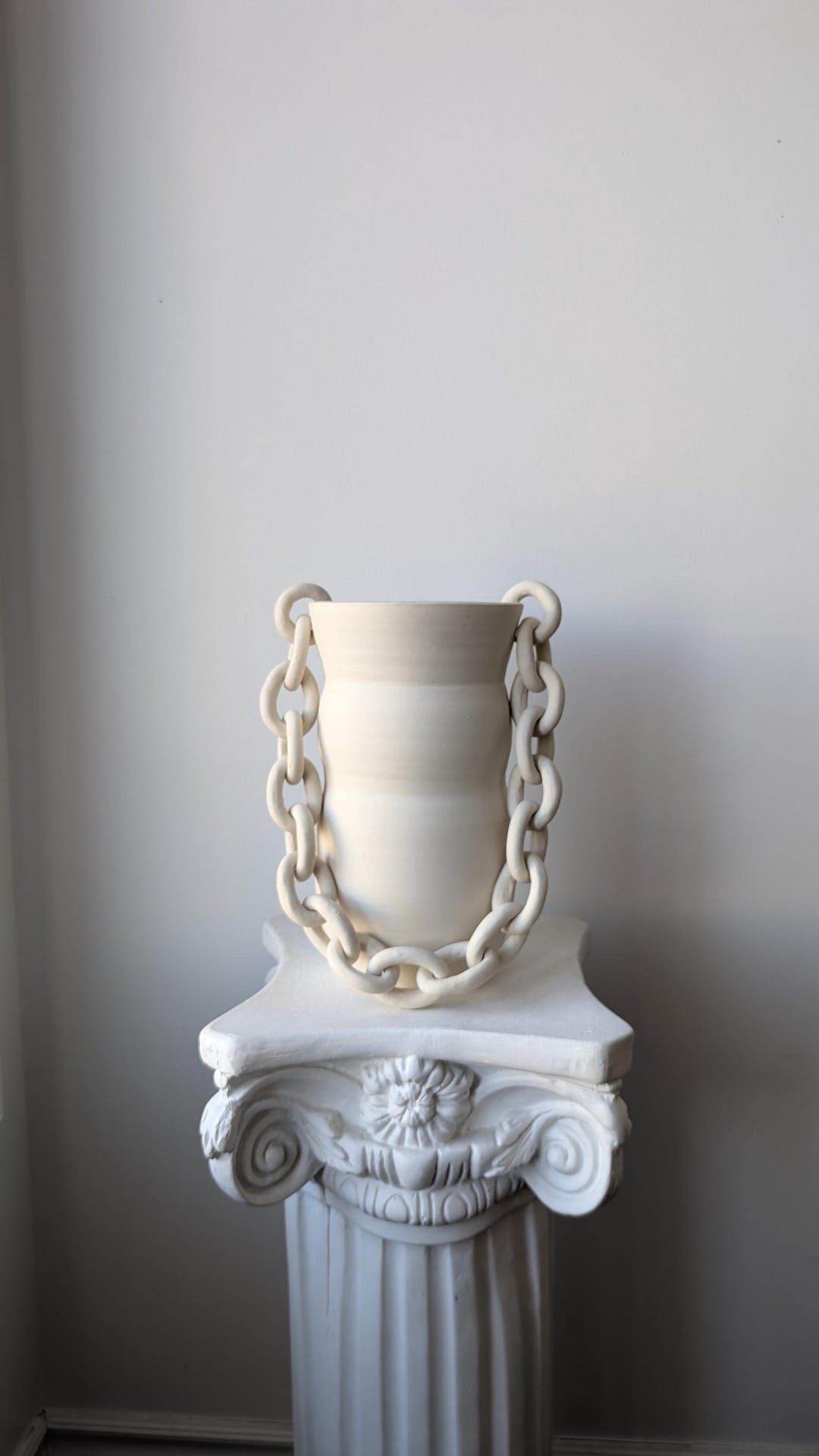 Handmade Ceramic Vase Handmade Ceramic Vessels Vase With a Chain Home ...