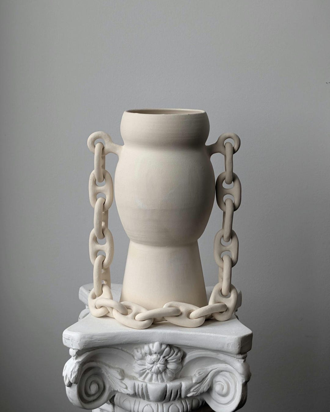 Decorative Ceramic Vase | Handmade Chain Vase | Wheel Thrown Pottery ...