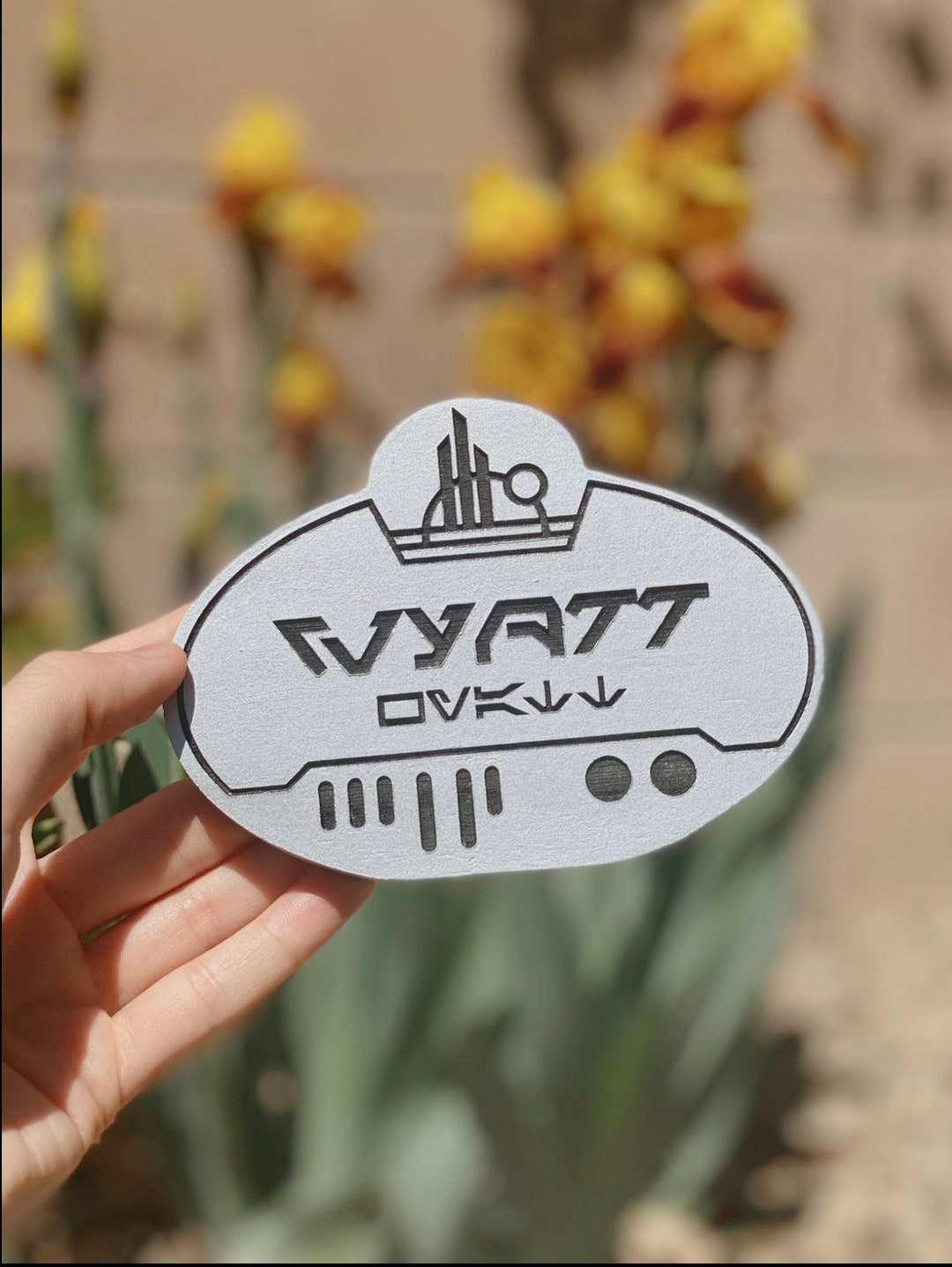 Galaxy's Edge Inspired Name Badge Shelf Sitter - Etsy
