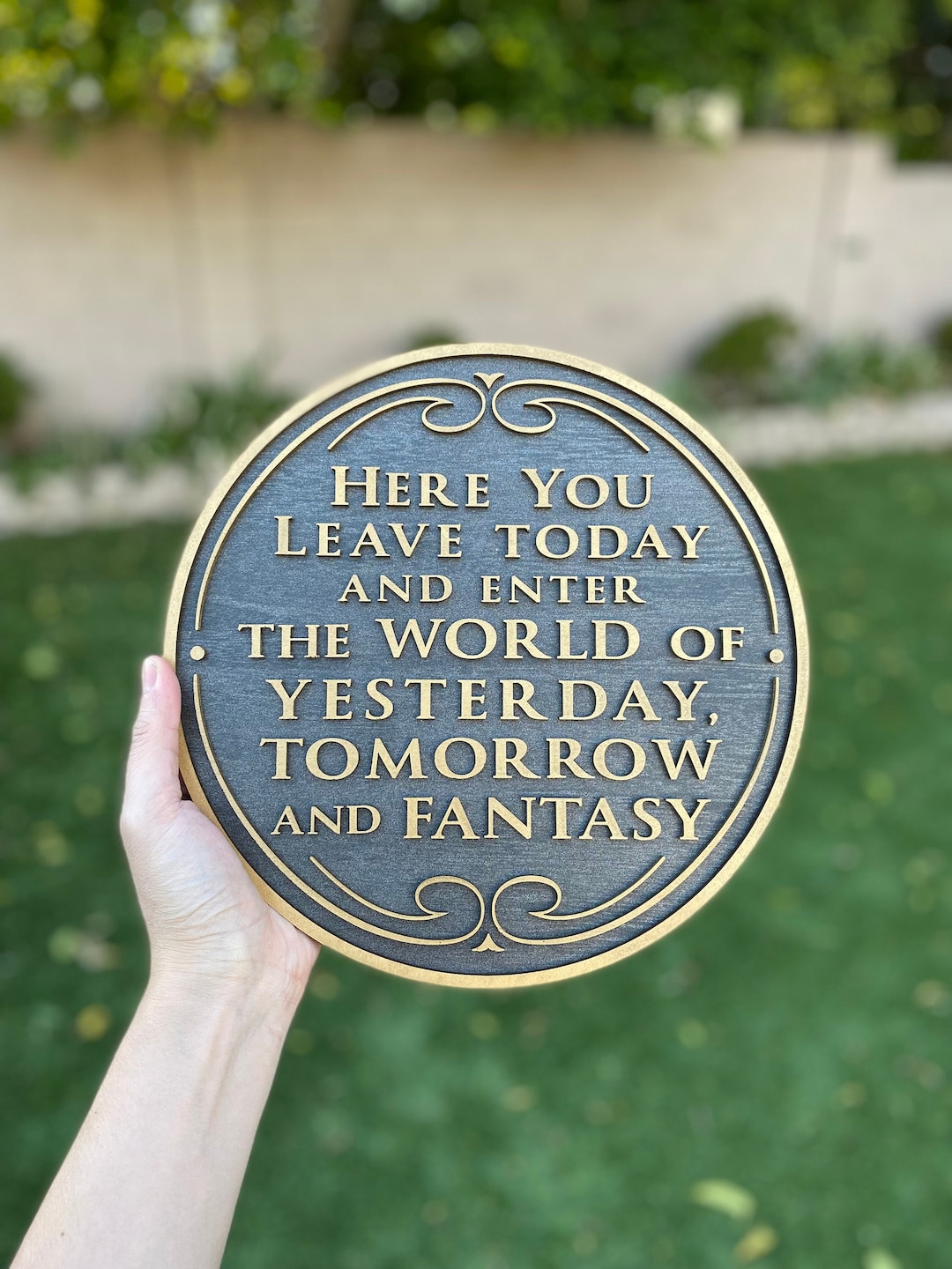 Here You Leave Today Entrance Sign Walt Disney World Magic Kingdom ...