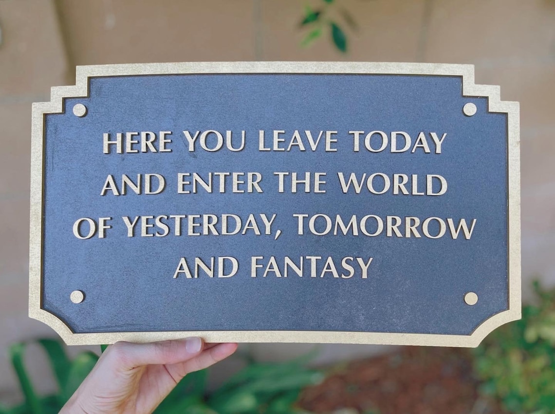 Here You Leave Today Entrance Sign | Etsy