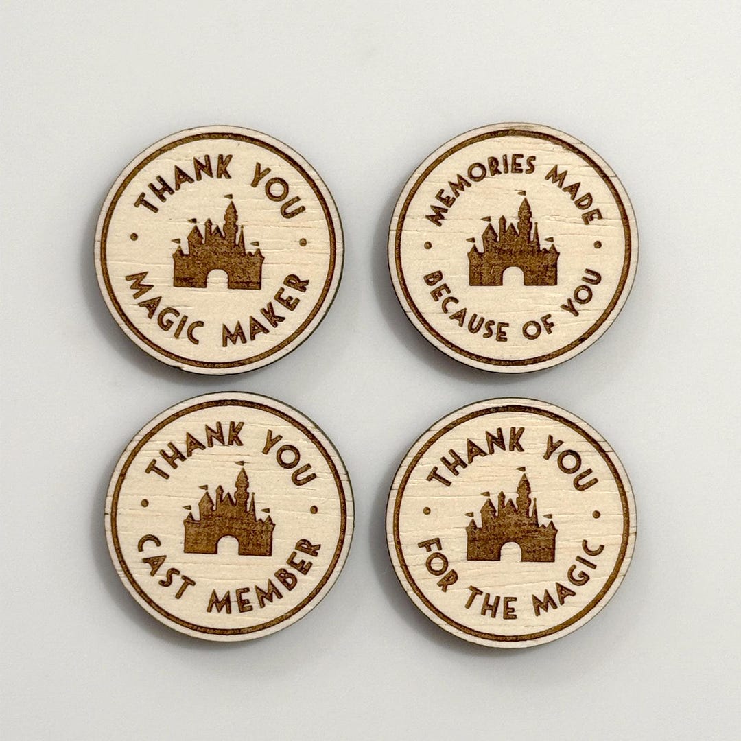 Magic Maker Castle Tokens, Disney Cast Member Appreciation Thank You ...