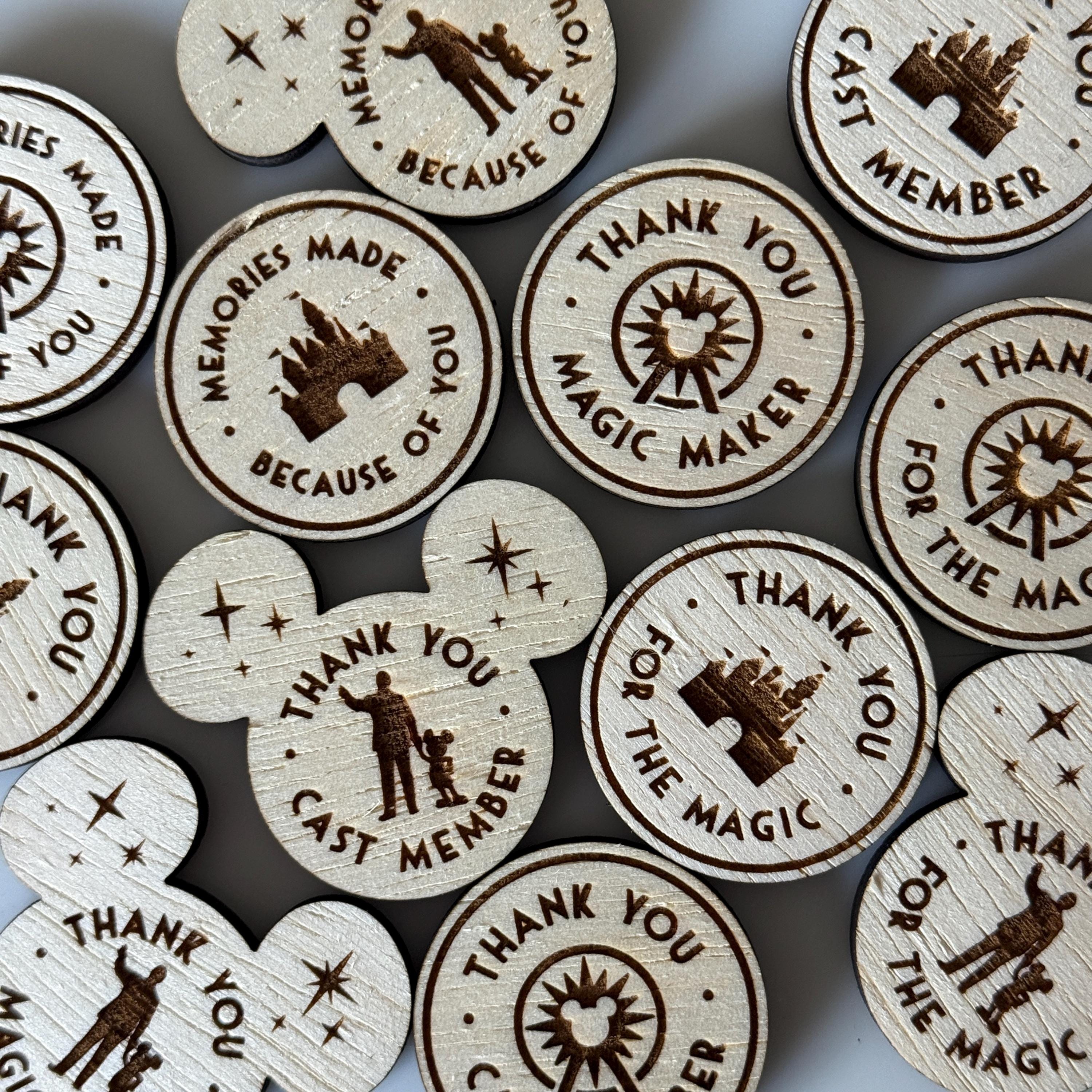 Magic Maker Mouse Tokens, Disney Cast Member Appreciation Thank You ...