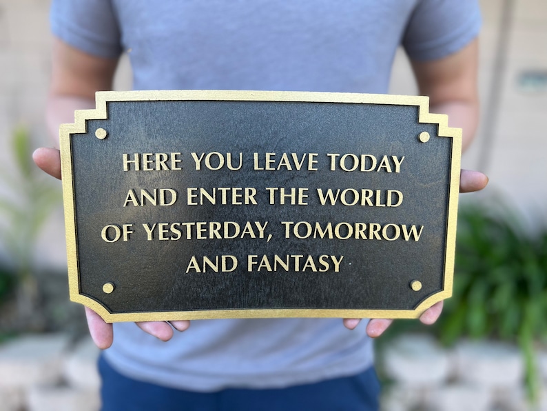 Here You Leave Today Entrance Sign | Etsy