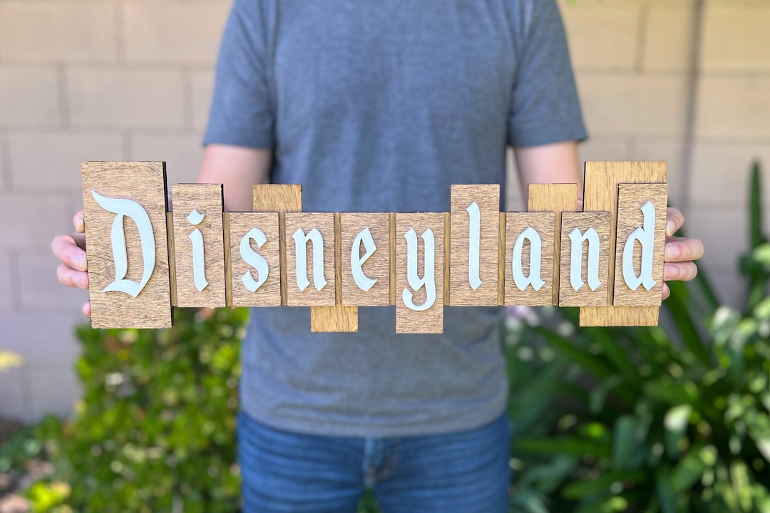 Vintage Disneyland Resort Entrance Marquee Sign | Handmade Disney ...