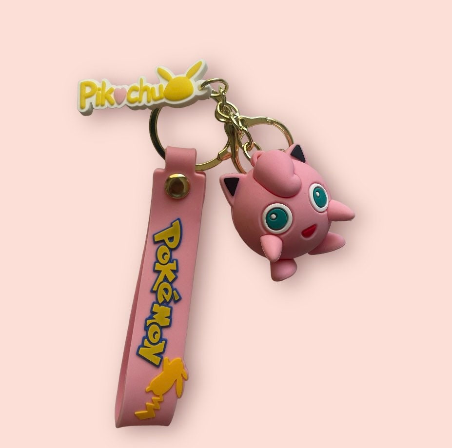 Pokemon Keychain Pokémon Key Ring Mini Pikachu Key Rings - Etsy