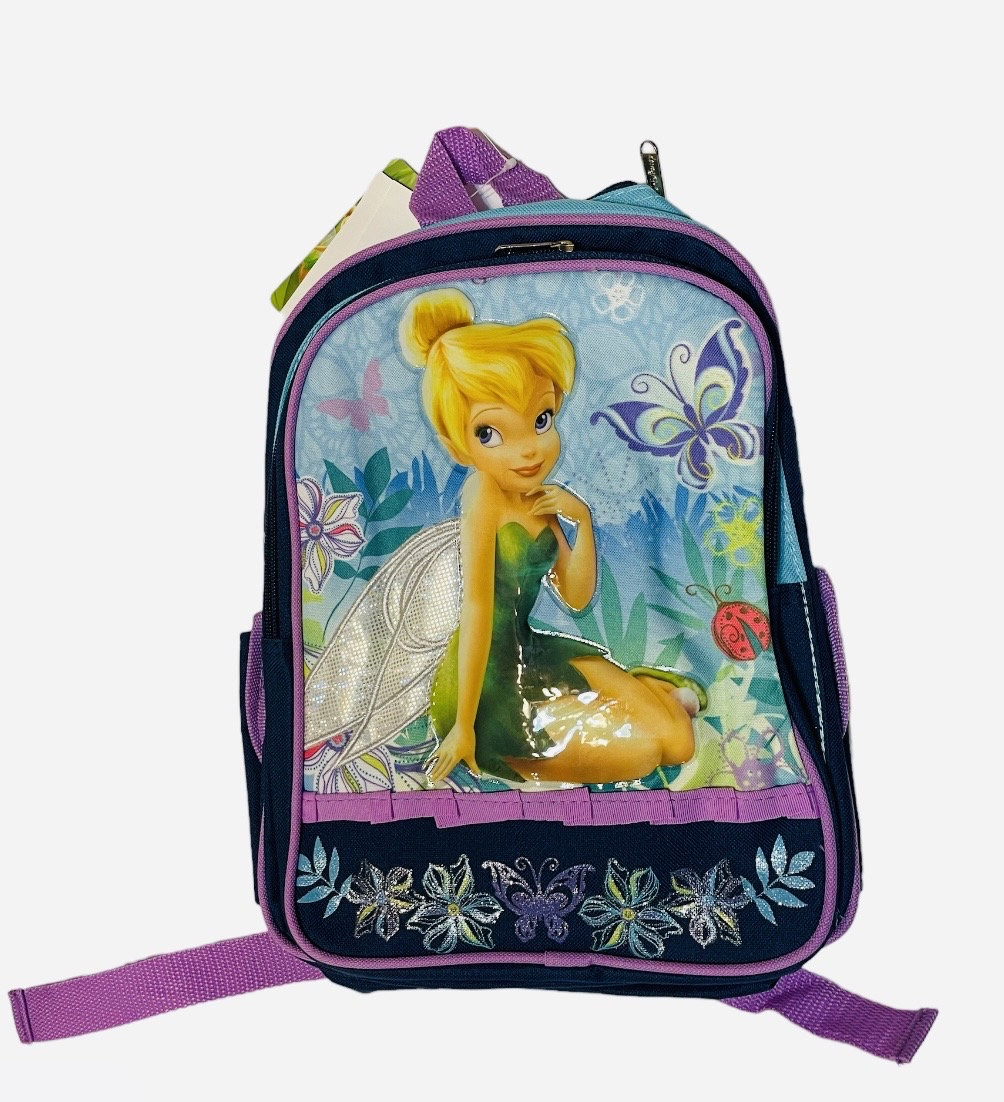 Tinker Bell Backpack Girls Bookbag Pixie Forest School - Etsy