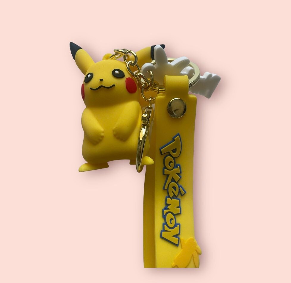 Pokemon Keychain Pokémon Key Ring Mini Pikachu Key Rings - Etsy