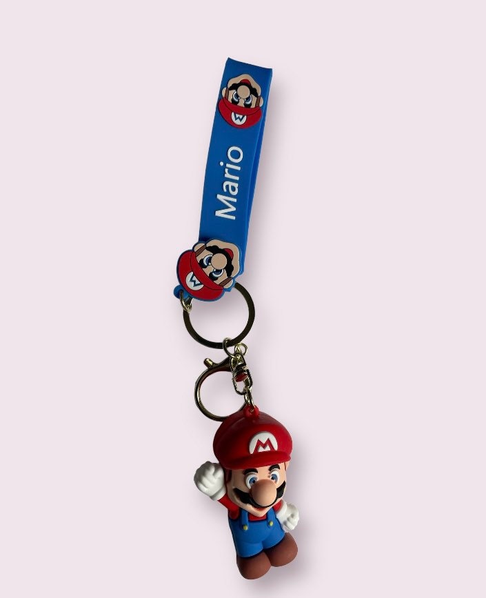 Super Mario Bros Keychain, Toad, Koopa Troopa, Luigi, Gomba , Mario ...