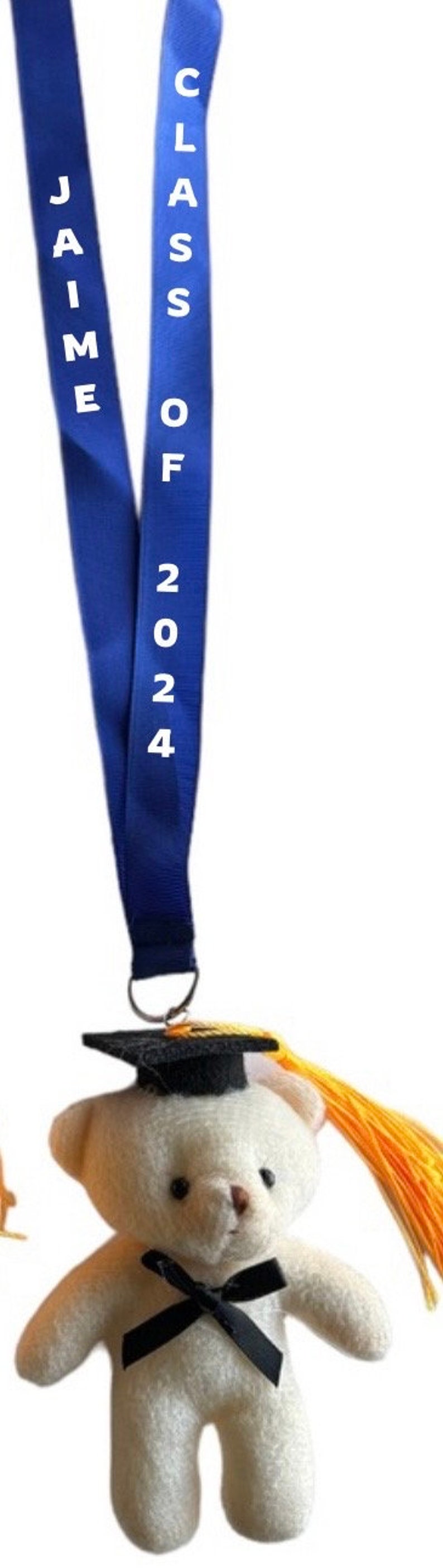 Custom Graduation Plush Teddy Bear Lanyard grad Favors graduation Class ...