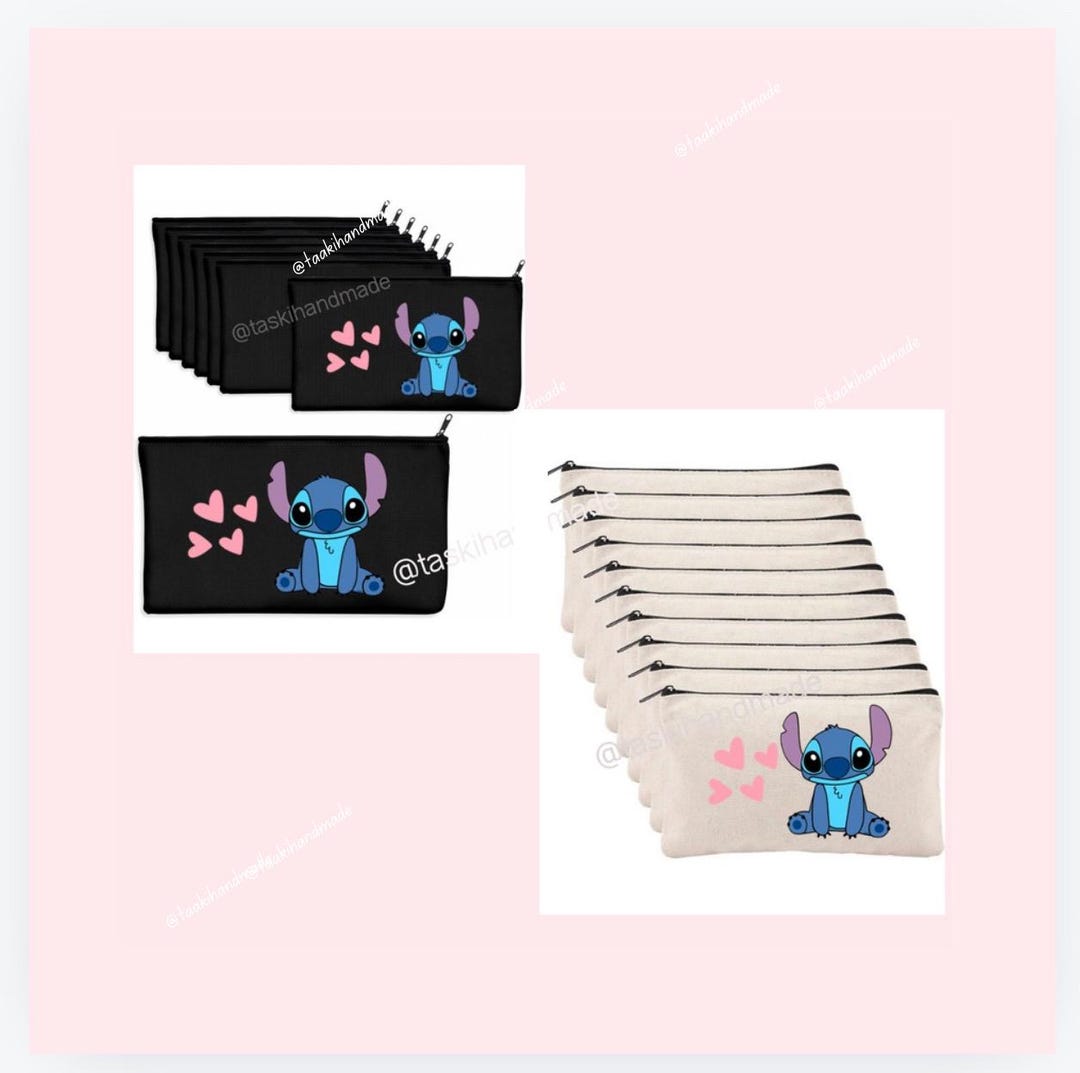 Stitch Pouch / Stitch Heart Pouch / Pencil Case / Makeup Bag / Coin ...
