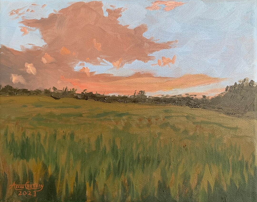 Original Colorado Western Landscape Oil Painting,10x10 Front Range ...