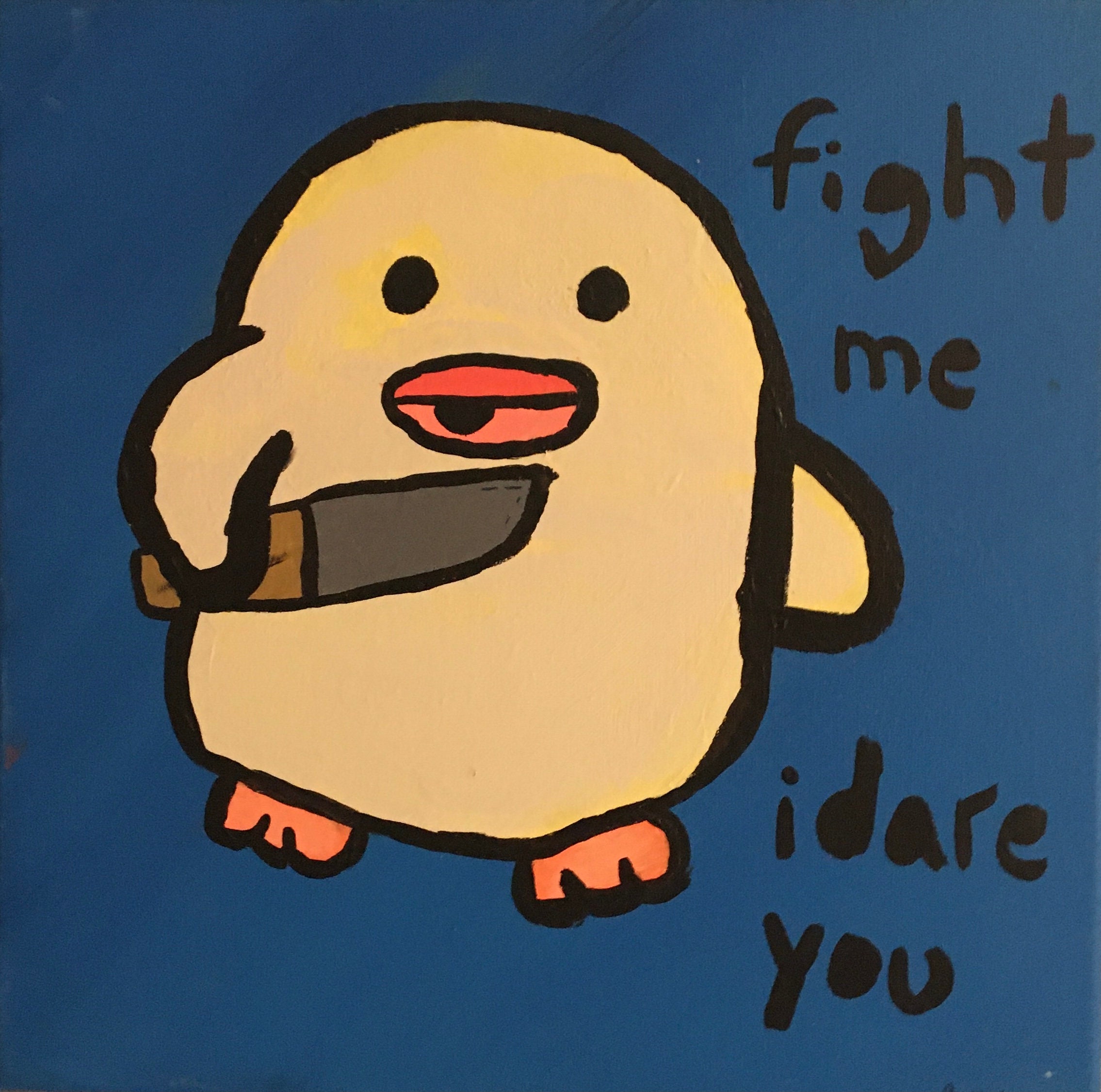 Ente mit Messer Meme | Etsy