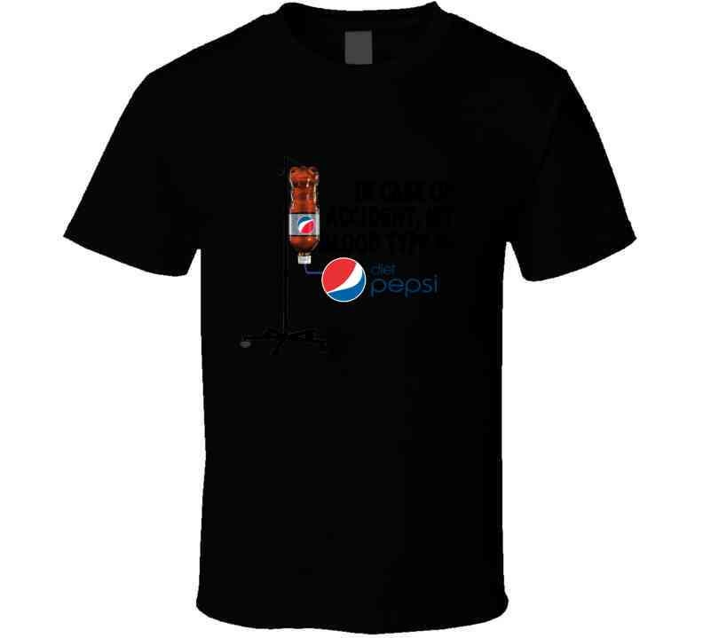 In Case of Accident My Blood Type is Diet Pepsi Pop Drink Funny T Shirt ...