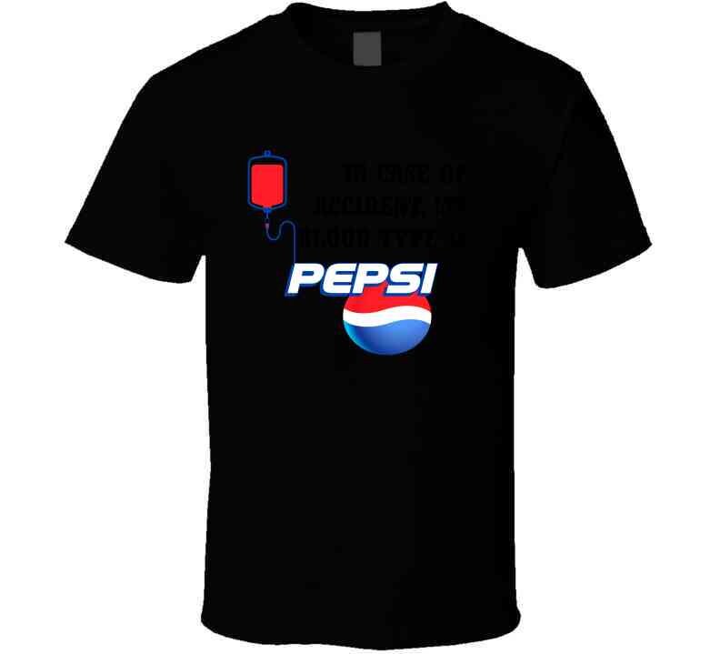 In Case of Accident My Blood Type is Pepsi Funny Gift Drink T Shirt - Etsy