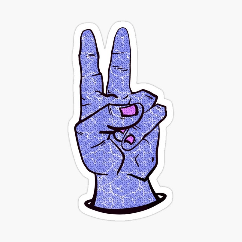 Peace Sign Sticker - Etsy