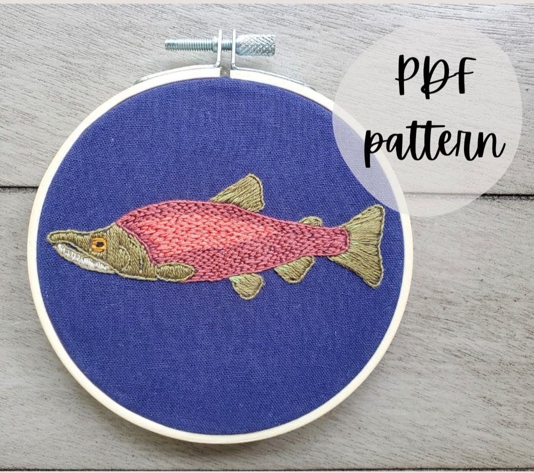 PDF Pattern: Beginner Sockeye Salmon - Etsy