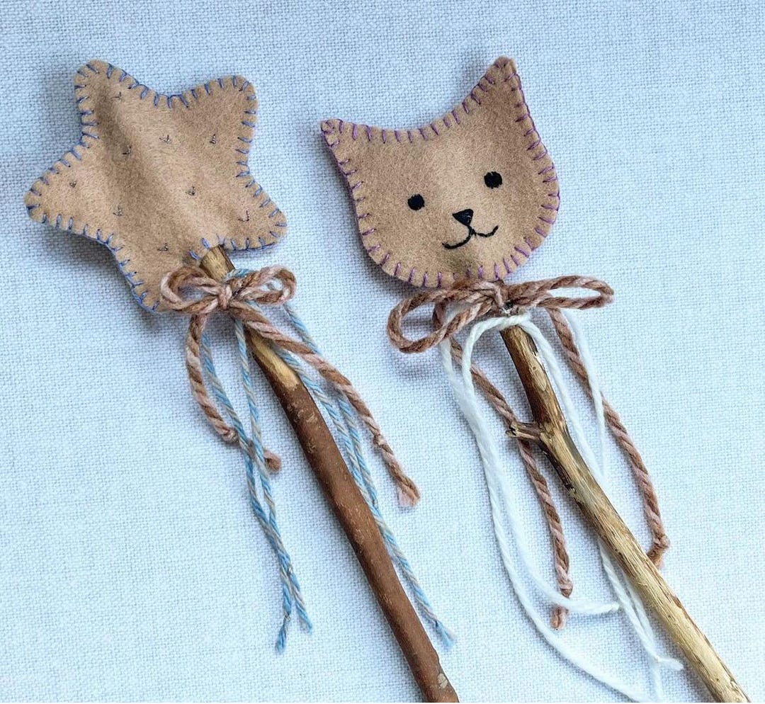 Embroidered Woodland Fairy Wand - Etsy