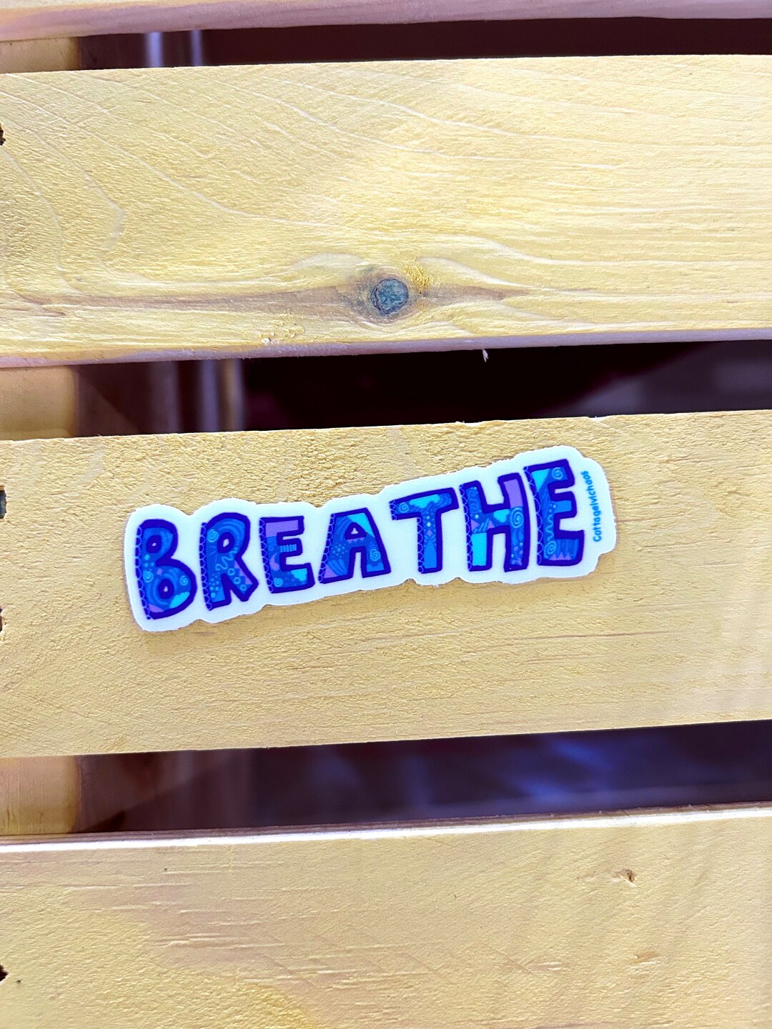 Breathe Sticker - Etsy