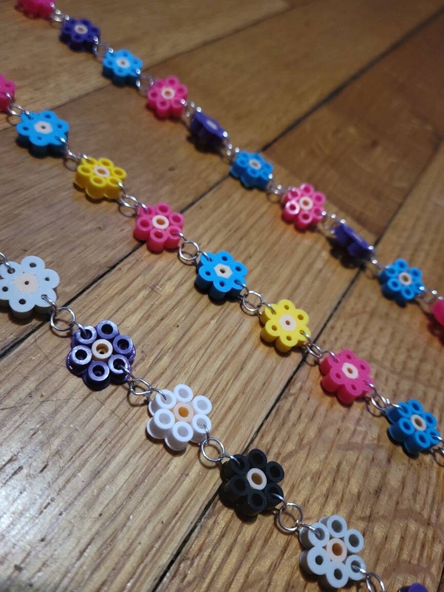 LGBT Pride Flag Perler Bead Belt Flower Chains - Etsy