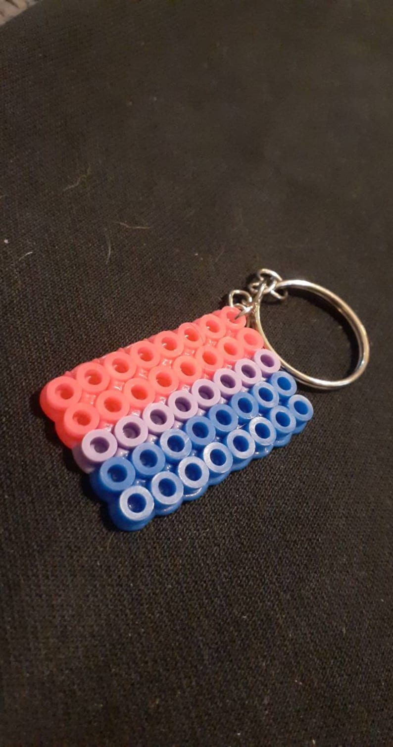LGBT Pride Flag Perler Bead Keychain - Etsy LGBT Pride Flag Perler Bead Keychain - Etsy