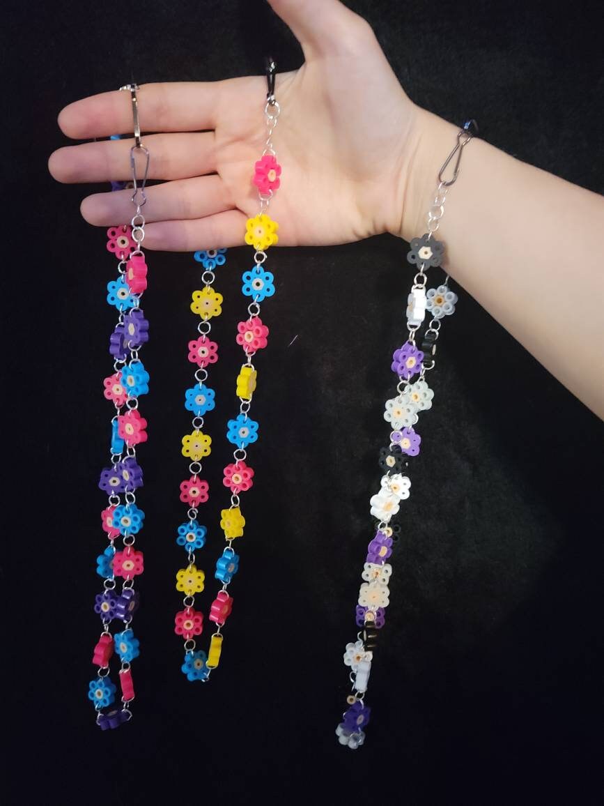 LGBT Pride Flag Perler Bead Belt Flower Chains - Etsy