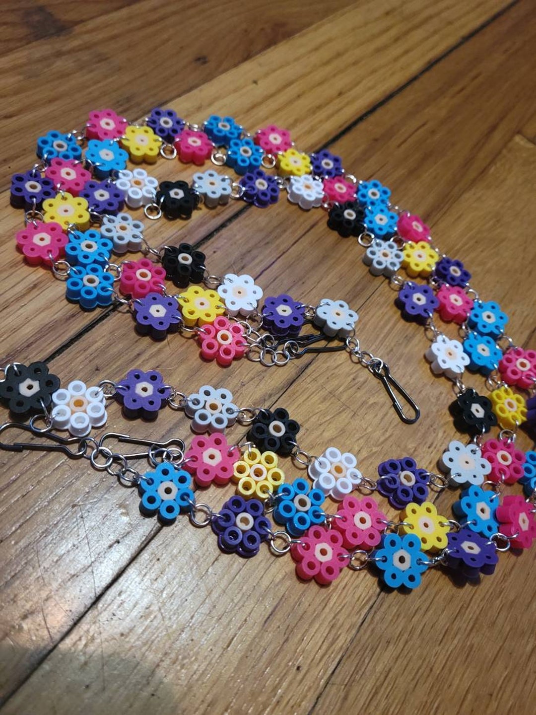 LGBT Pride Flag Perler Bead Belt Flower Chains - Etsy