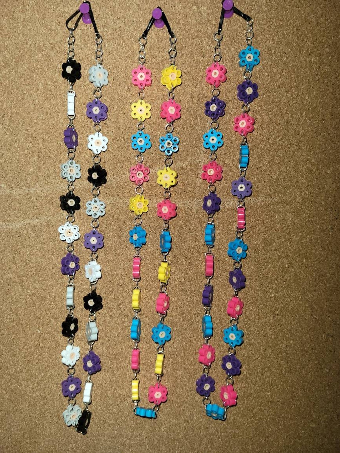 LGBT Pride Flag Perler Bead Belt Flower Chains - Etsy