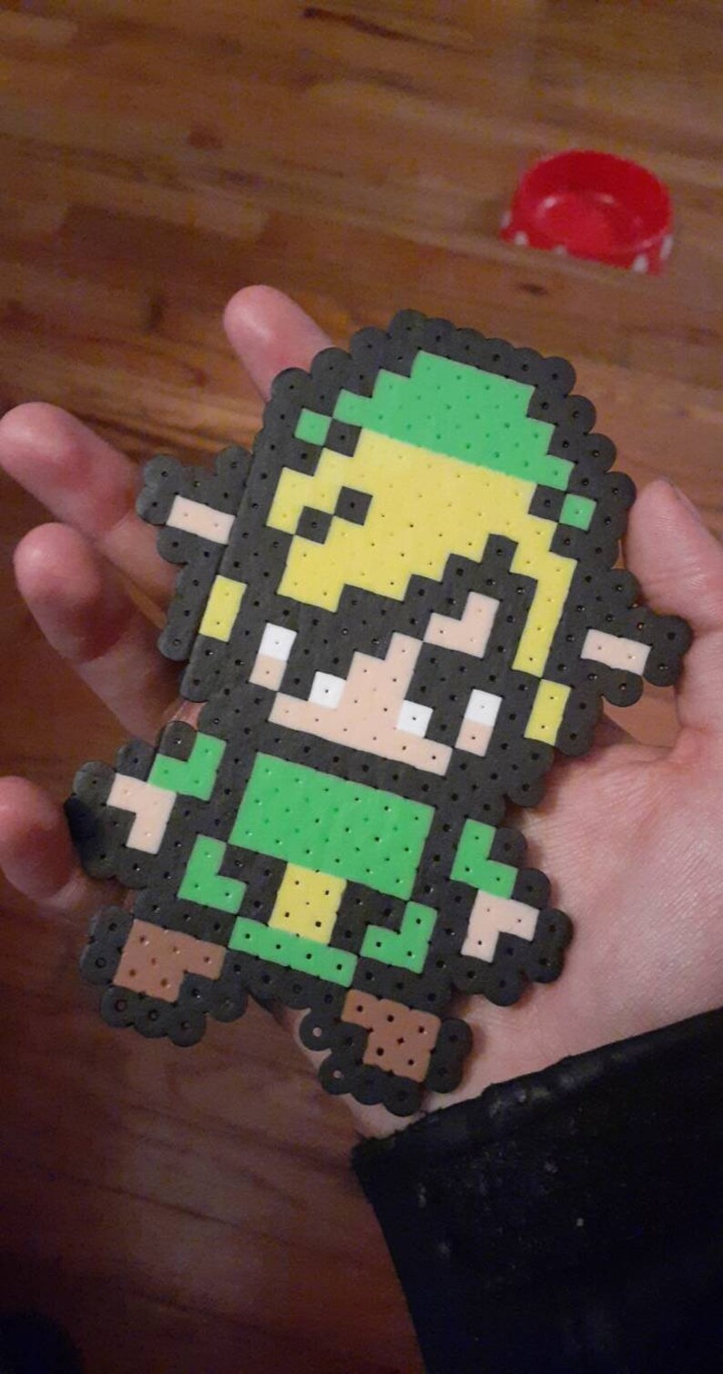 The Legend of Zelda Perler Bead Link Princess Zelda Magnets - Etsy