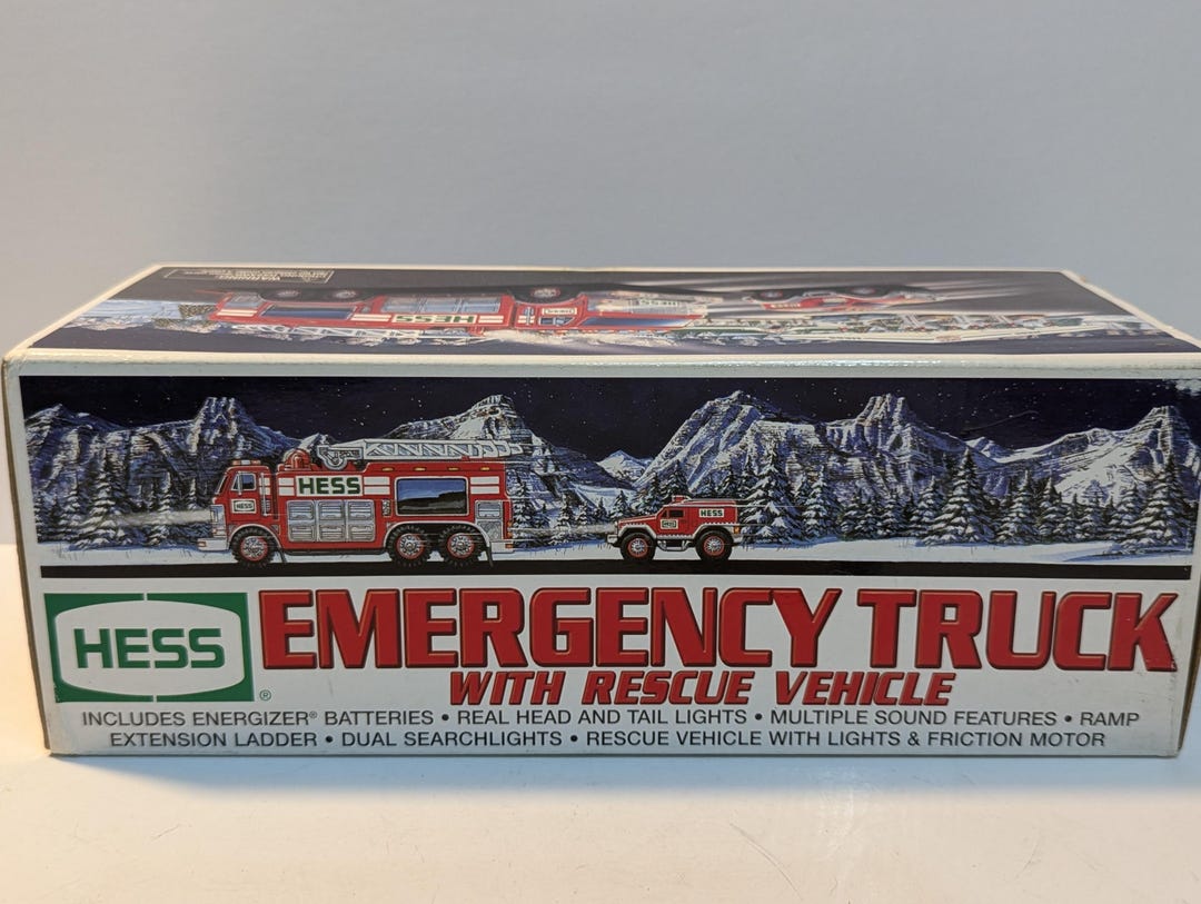 Hess Emergency Truck With Resue Vehicle Vintage 2005 - Etsy