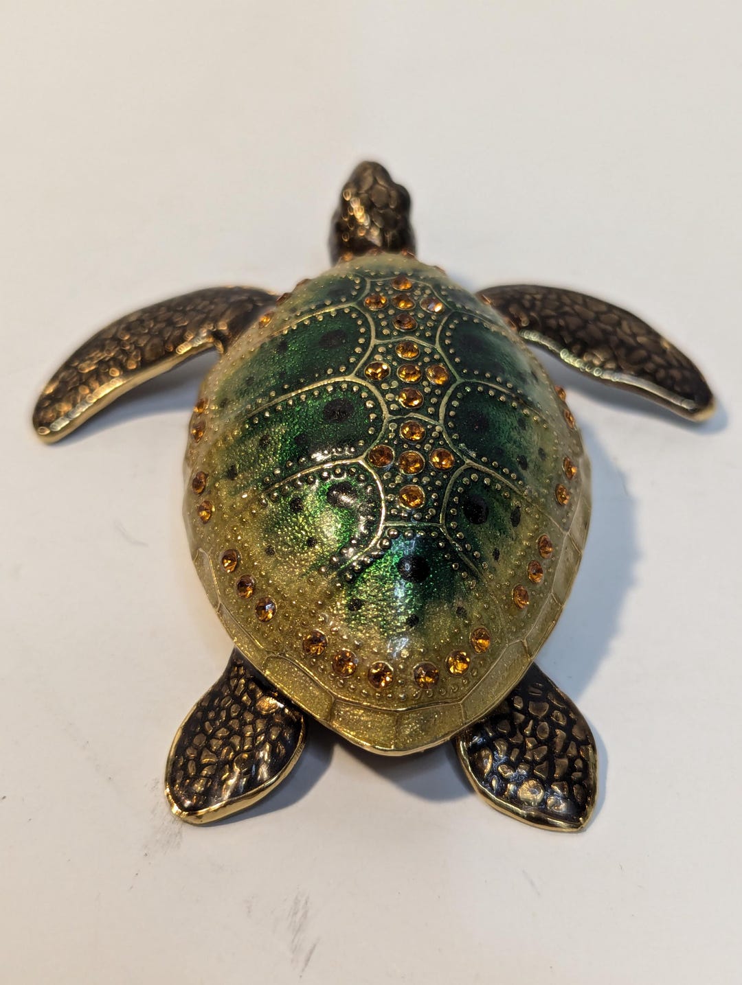 Beautiful Sea Turtle Trinket Box - Etsy