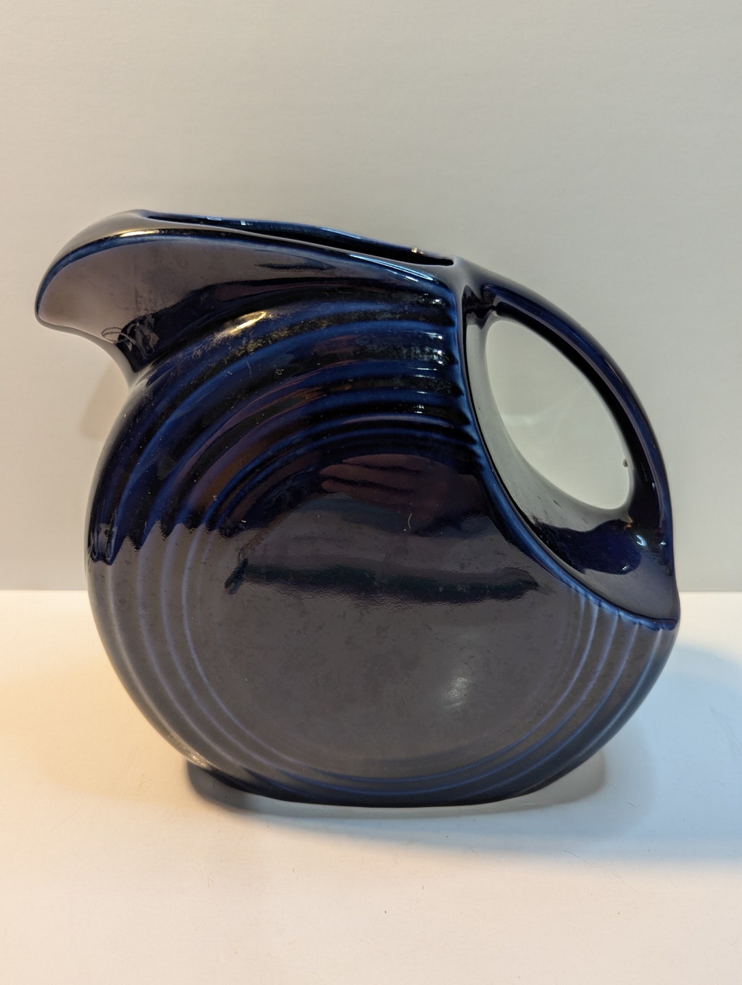 Fiesta Pitcher Cobalt Blue Large Disc - Etsy