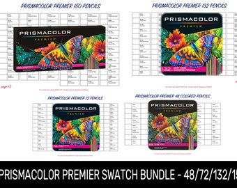 Prismacolor Premier 132 Colored Pencils Swatch Template DIY - Etsy