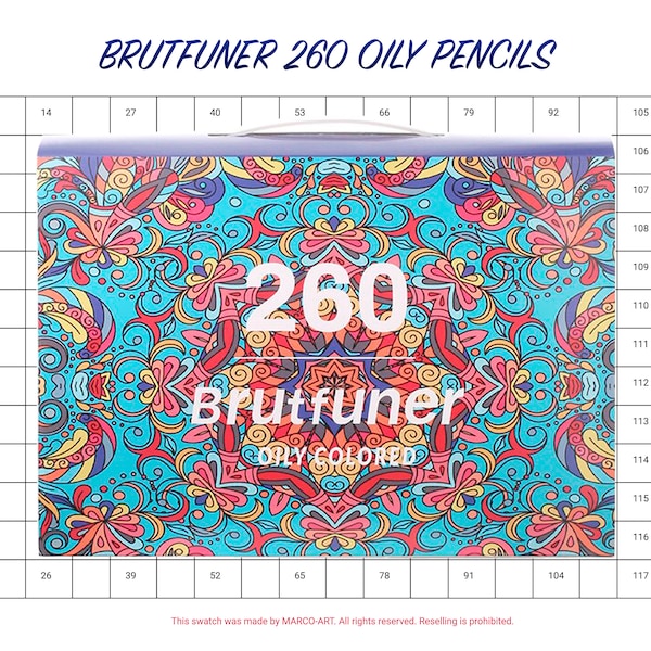 Brutfuner Color Pencil Chart - Etsy