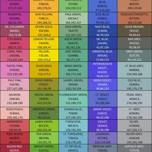 Crayola Super Tips 100 Colors Marker Set Swatch Template | DIY Single ...