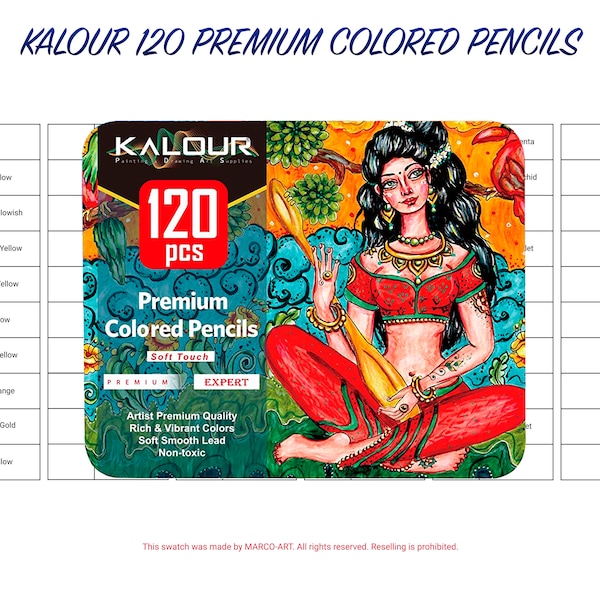 Kalour Color Pencils - Etsy