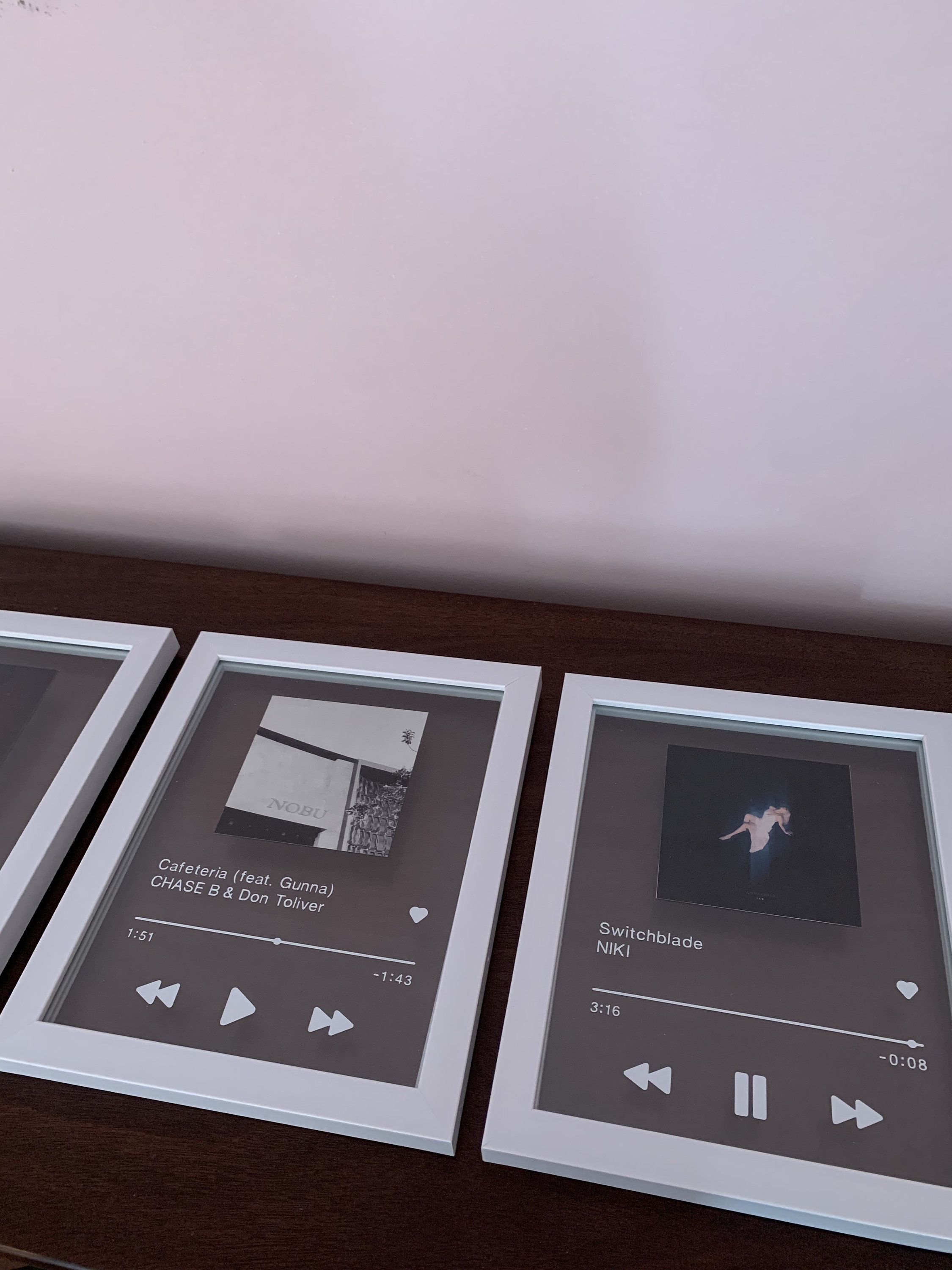 Personalized Frame Apple Music Album/Song Cover Glass Art | Etsy