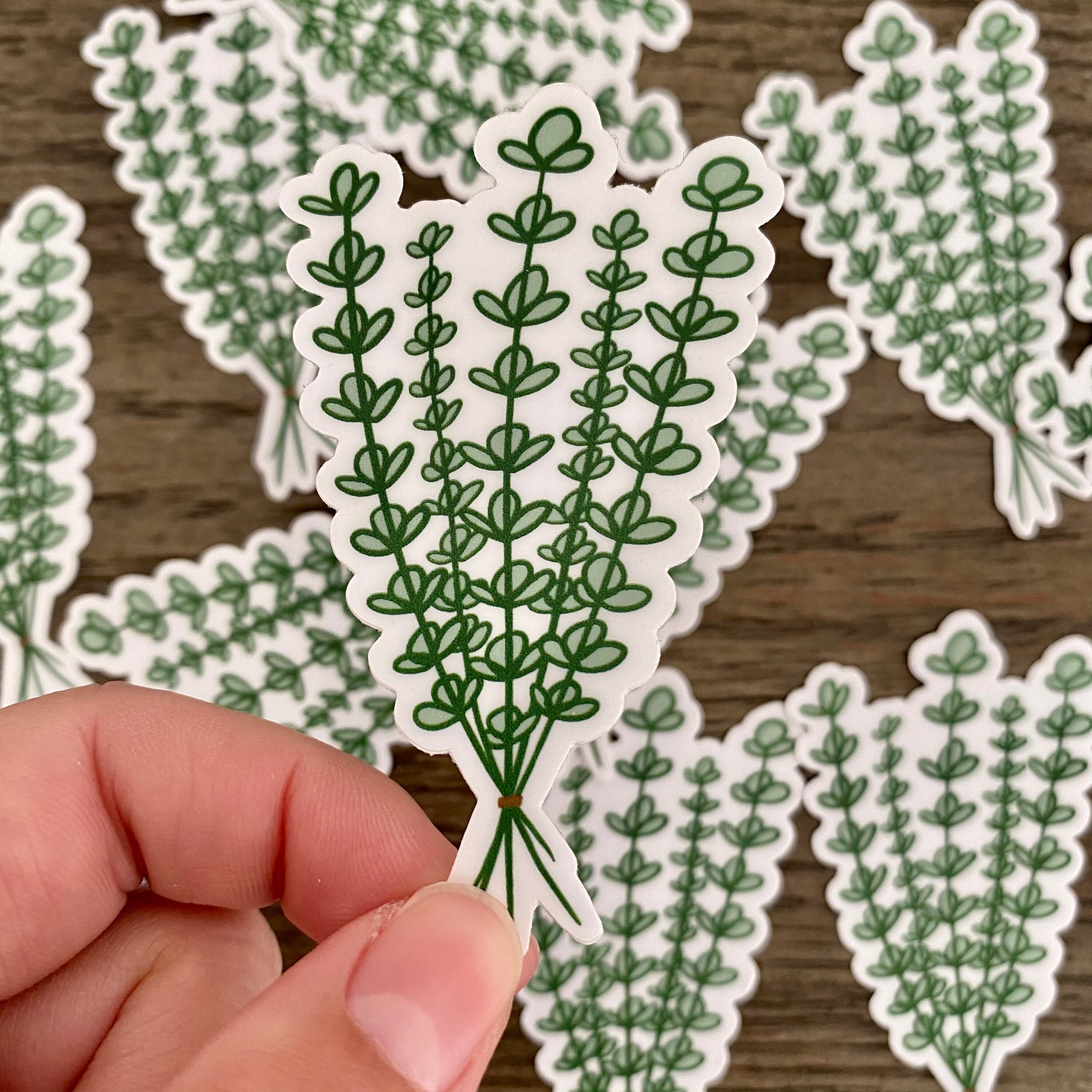 Leaf Bouquet Sticker, Waterproof and Dishwasher Safe - Etsy