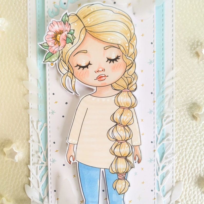 Pack sellos digitales de Marina en normal y no line. Perfecto para tarjetería, colorear ...