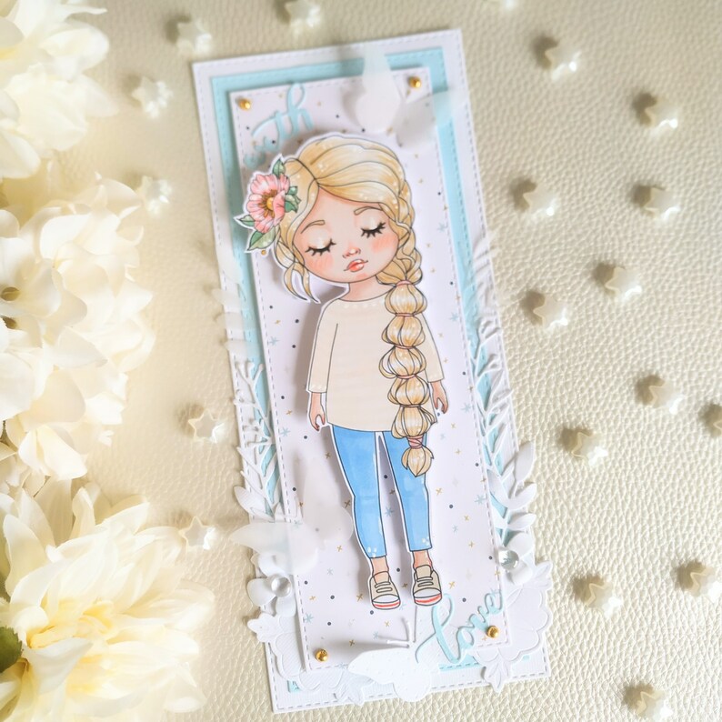 Pack sellos digitales de Marina en normal y no line. Perfecto para tarjetería, colorear ...