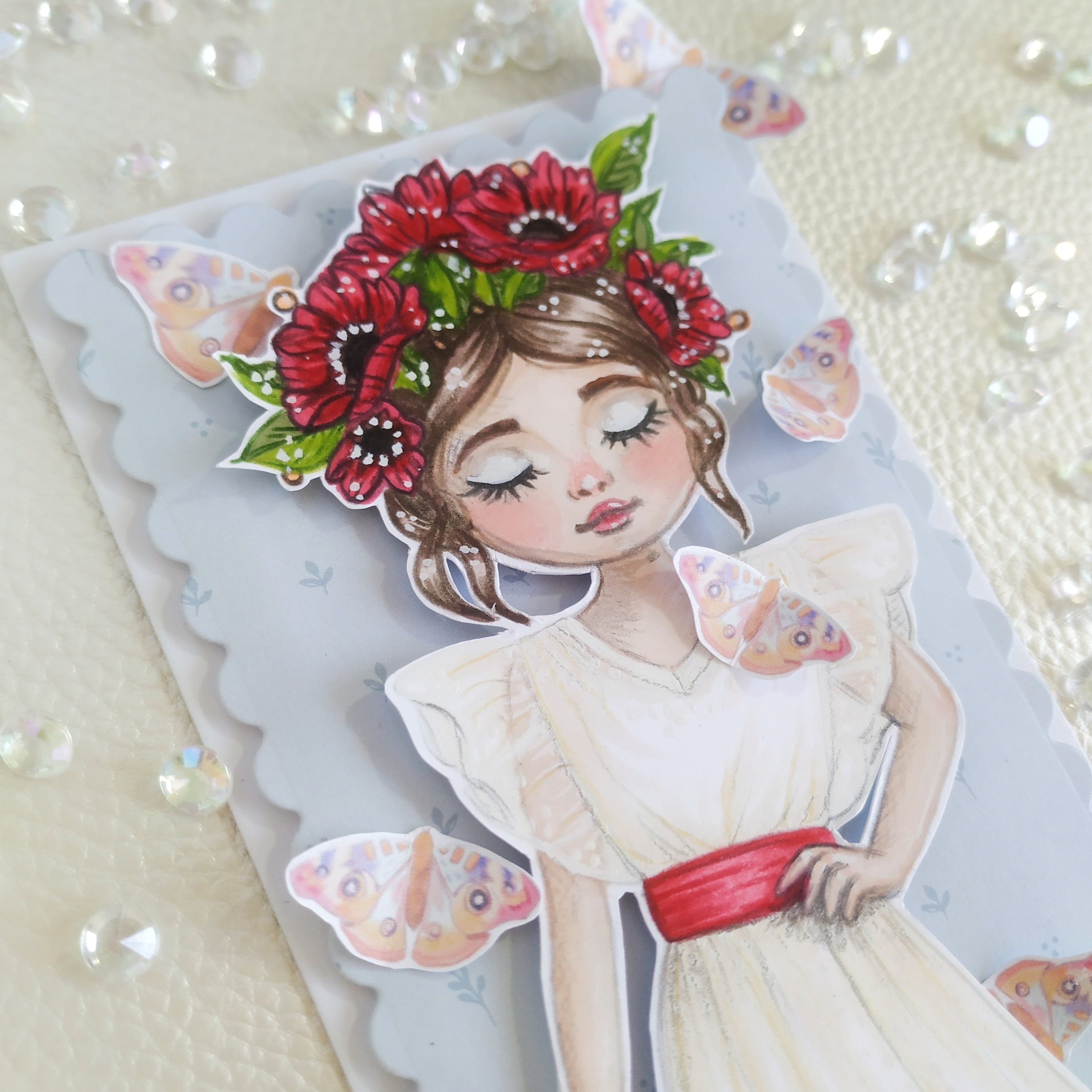 Pack of Clara Digital Stamps in Normal and Noline. Perfect for Card ...