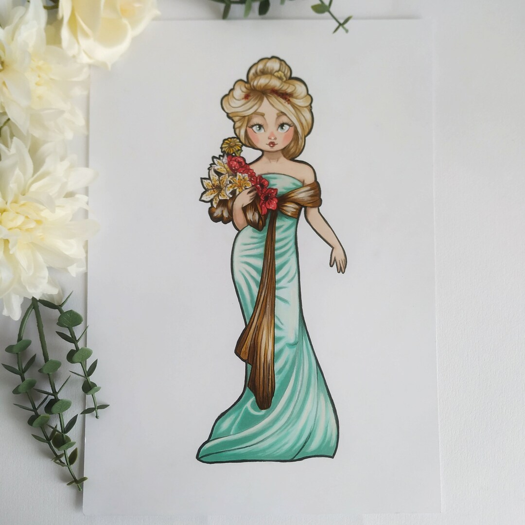 Pack of 4 Chica Mucha Digital Stamps in Normal and Noline. Perfect for ...